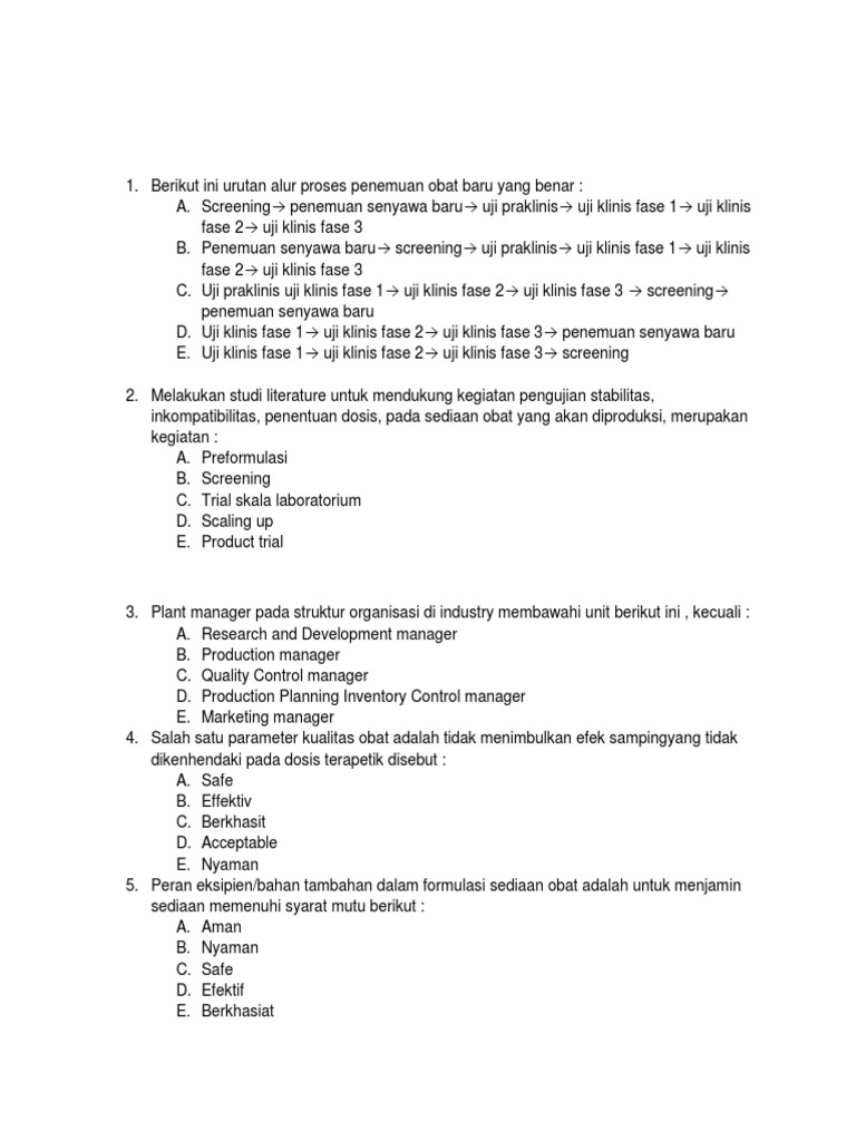 Latihan Soal FTS | PDF