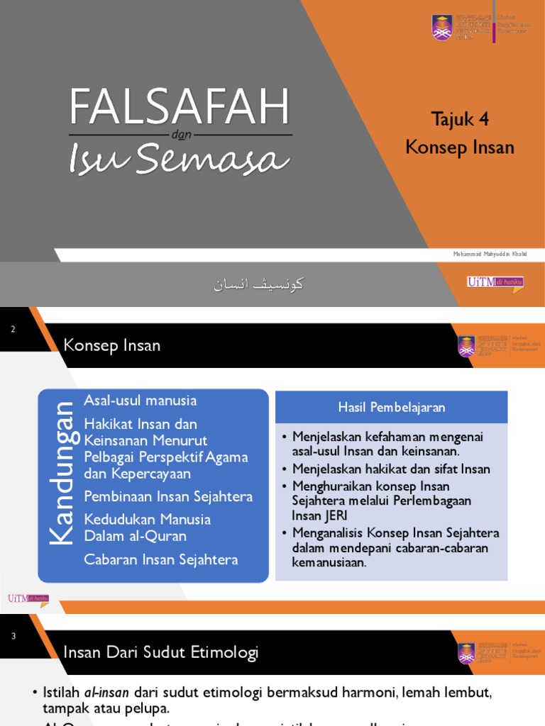 CTU552 Tajuk 4 Konsep Insan | PDF