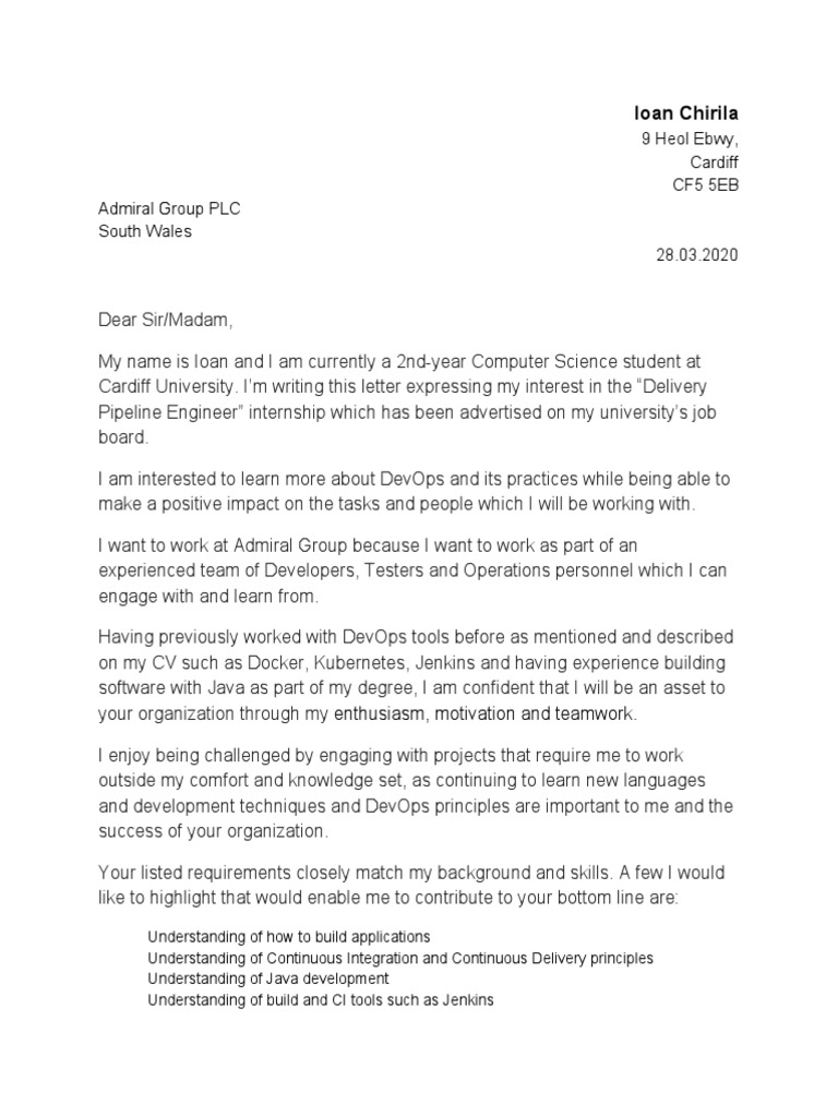 9 Heol Ebwy, Cardiff Cf5 5eb Admiral Group PLC South Wales 28.03.2020 | PDF