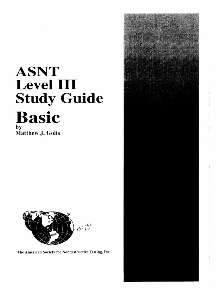 ASNT Level-3 Basic Study Guide with Q&A_