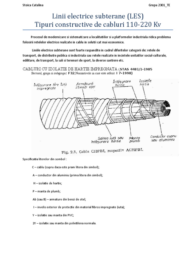Linii Electrice Subterane | PDF