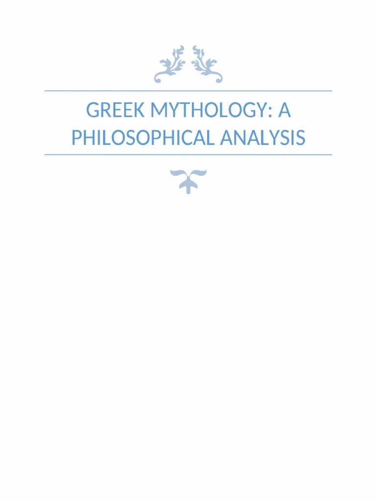 Greek Mythology | PDF | Greek Deities | Mythological Characters