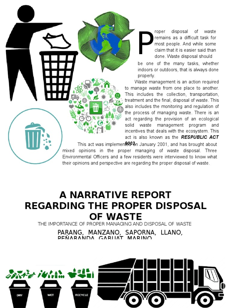 Waste Disposal Narrative Report | PDF | Waste Management | Waste