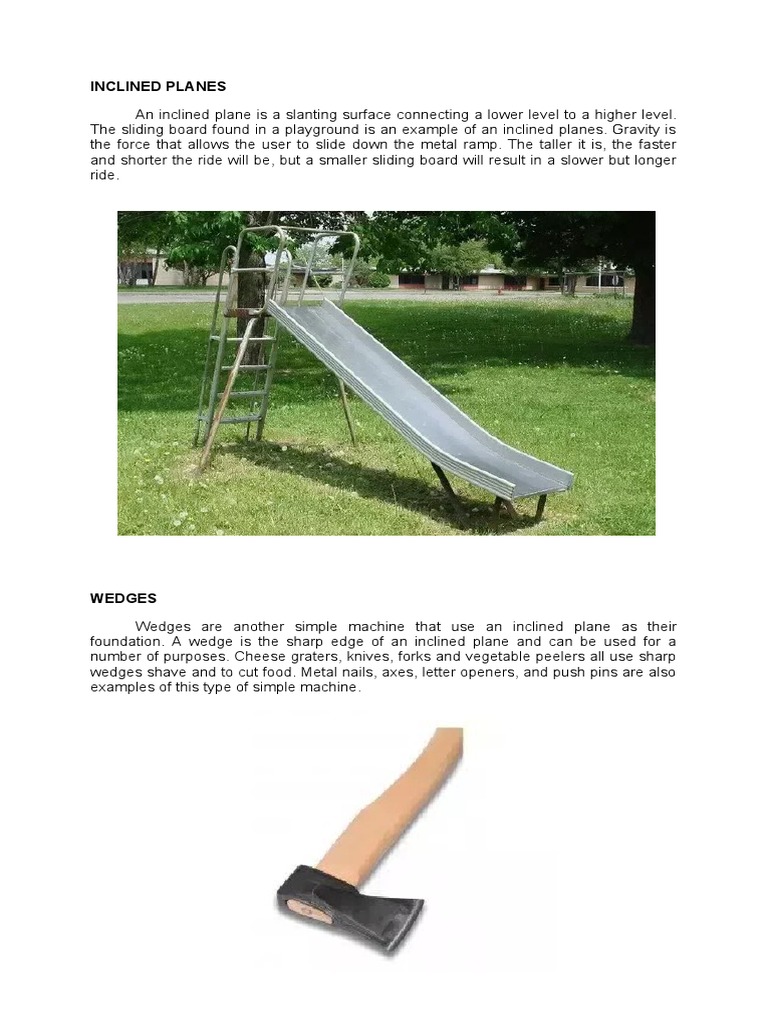 Inclined Planes | PDF | Machines | Lever
