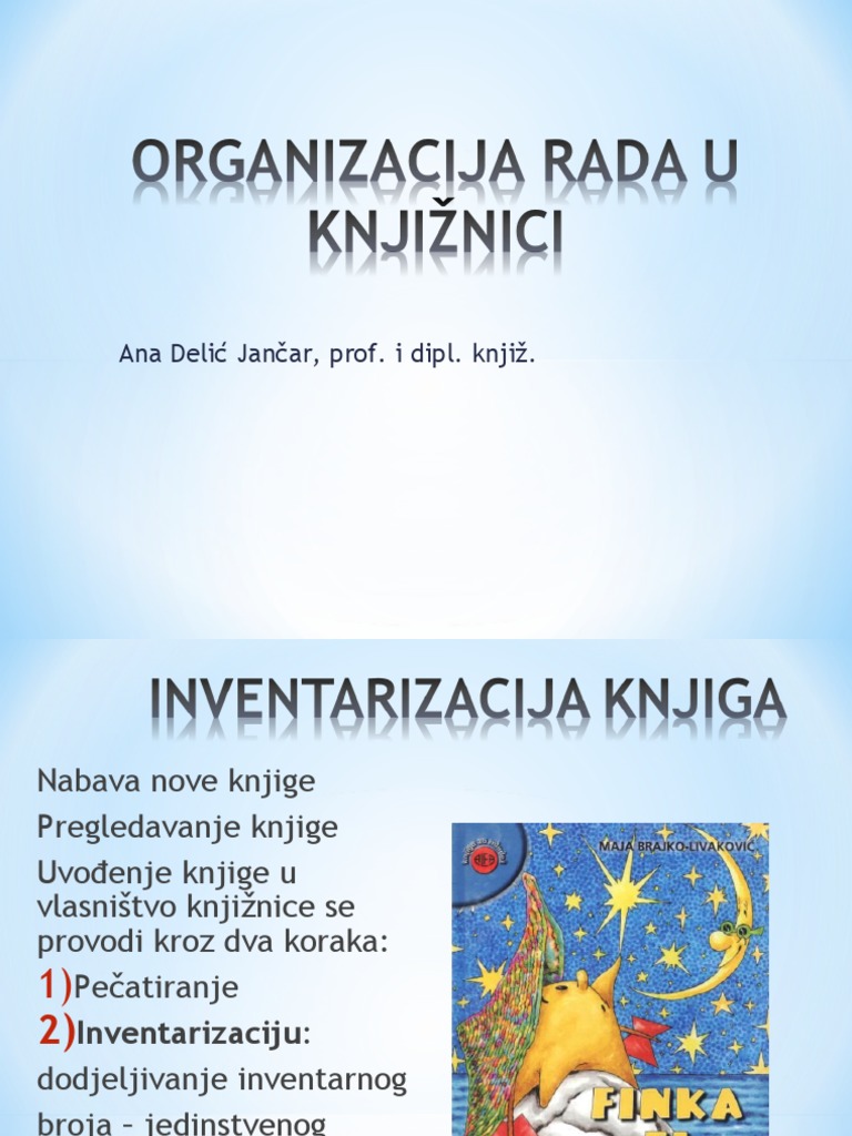 Organizacija Rada U Knjižnici-Signature - Dejana Kurtović | PDF