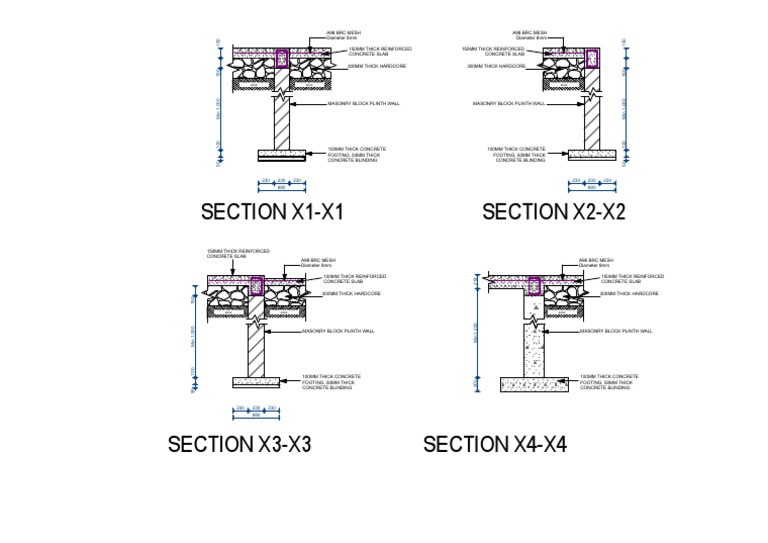 Section X1-X1 Section X2-X2: Compacted Murram Base Compacted Murram ...