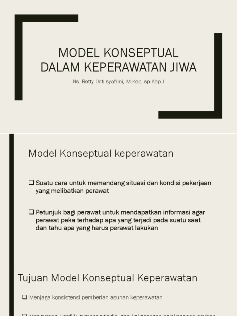 Model Konseptual Kep. Jiwa-1 | PDF
