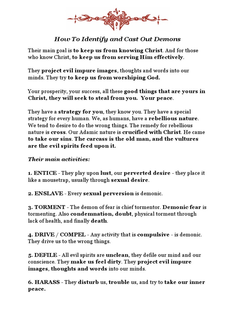 How To Identify and Cast Out Demons by Pastor Derek Prince | Download ...