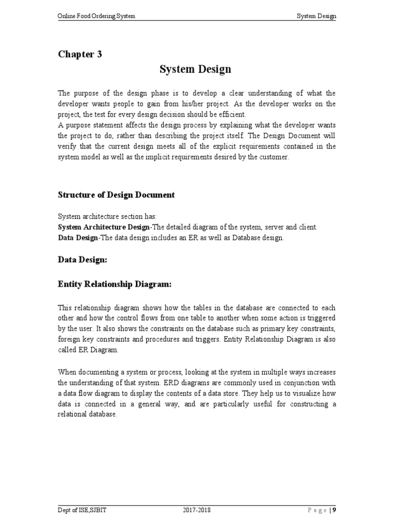 System Design: Structure of Design Document | PDF | Databases ...