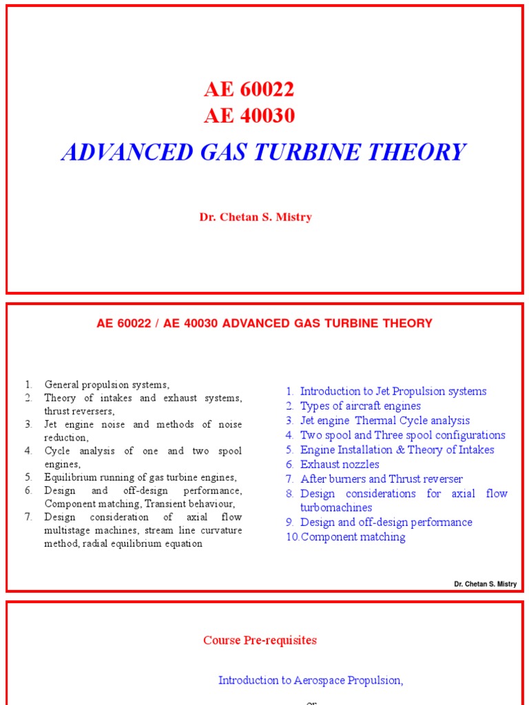 Lectures 1 To 3 PDF | Download Free PDF | Jet Engine | Engines