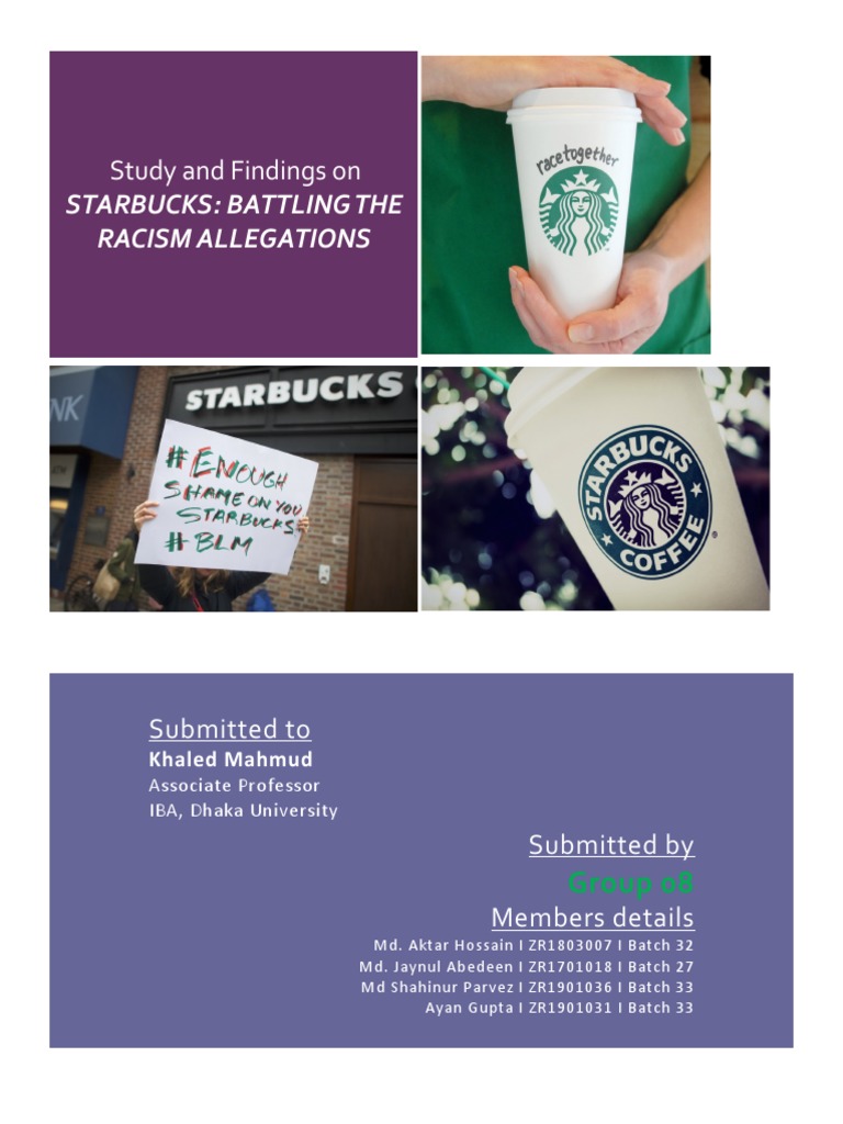 Starbucks - Battling The Racism Allegations | PDF
