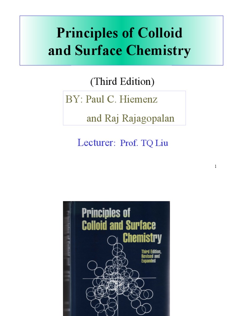 Principles of Colloid and Surface Chemistry: (Third Edition) | PDF ...