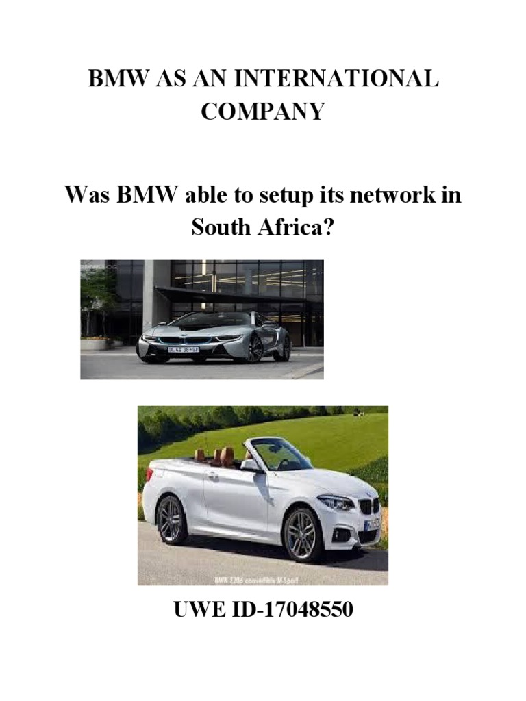 BMW As An International Company | PDF | Bmw | Car