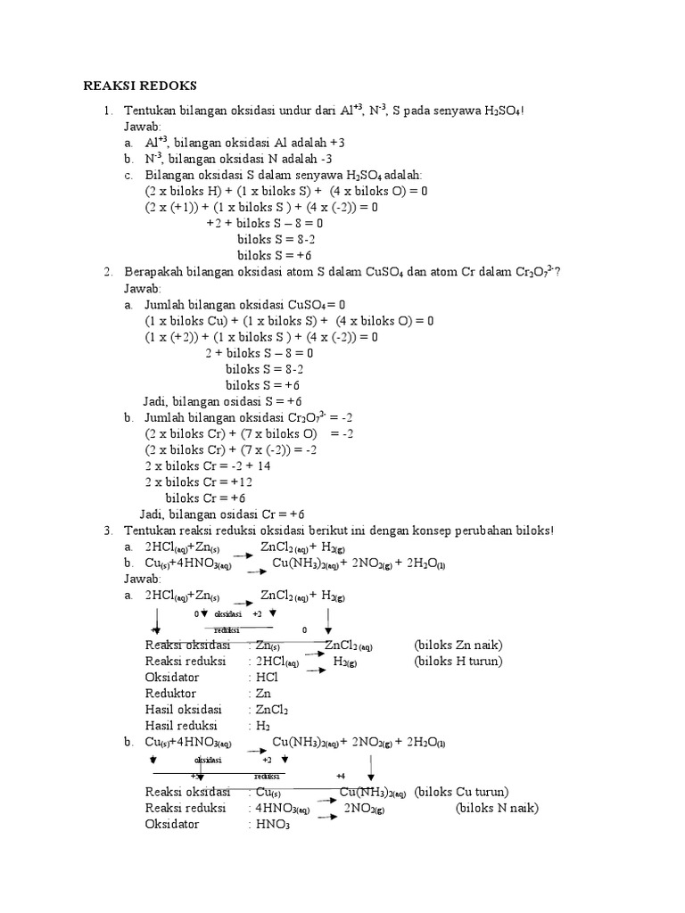 Biloks Elektokimia | PDF | Sains & Matematika