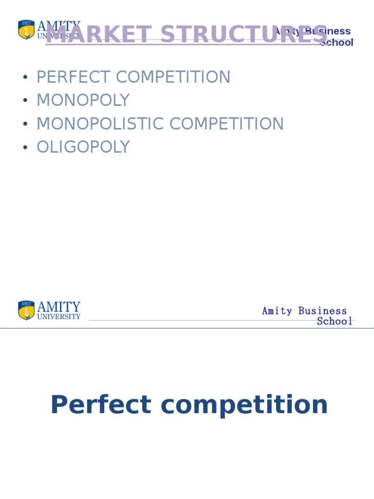 Market Structures | PDF | Monopoly | Oligopoly