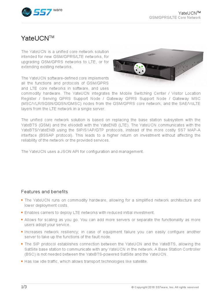 Yateucn Datasheet | Download Free PDF | Computer Network | Internet Protocols