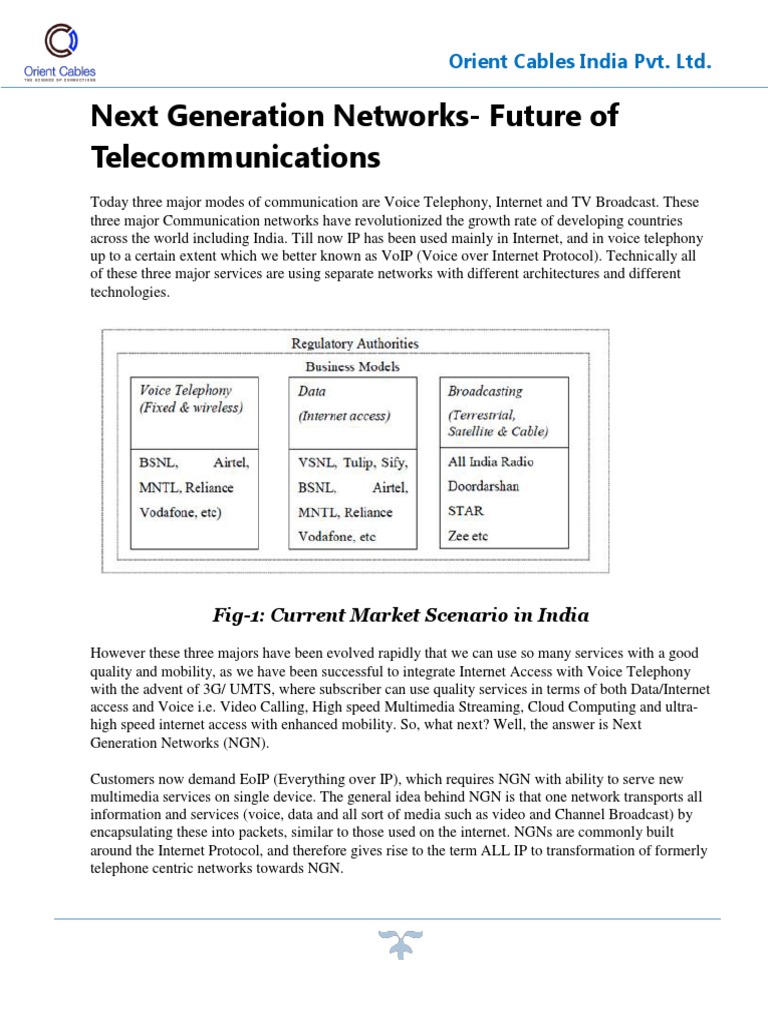 Next Generation Networks-Future of Telecommunications | PDF | Telephony ...