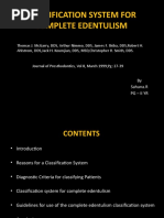 Prosthodontic Diagnostic Index (PDI) Classification System | PDF ...