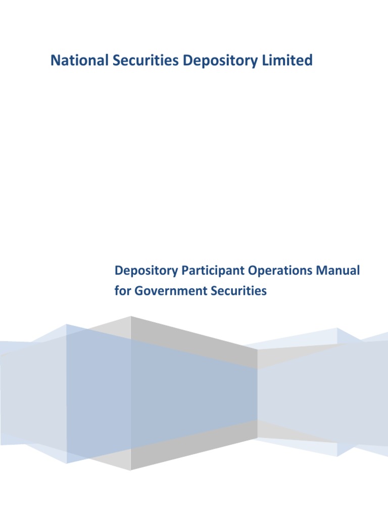 National Securities Depository Limited | PDF | Securities (Finance ...
