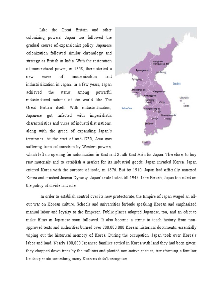Japanese Colonization Novels | PDF | Korea | Empire Of Japan