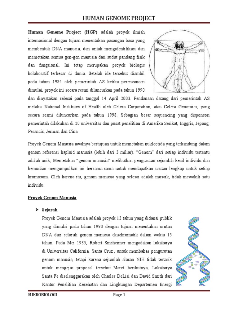 Human Genome Project | PDF