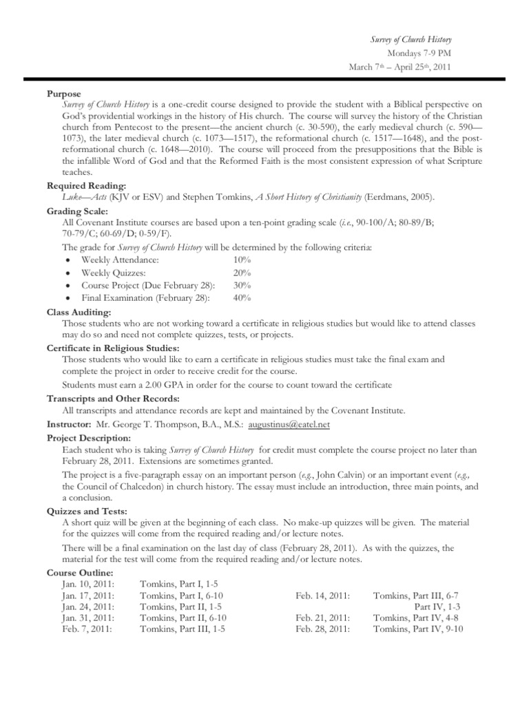 History 101 Syllabus | PDF