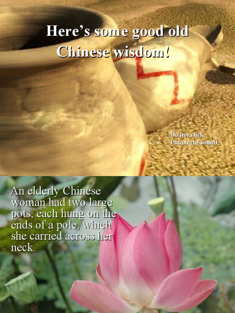 Here's Some Good Old Chinese Wisdom! | PDF