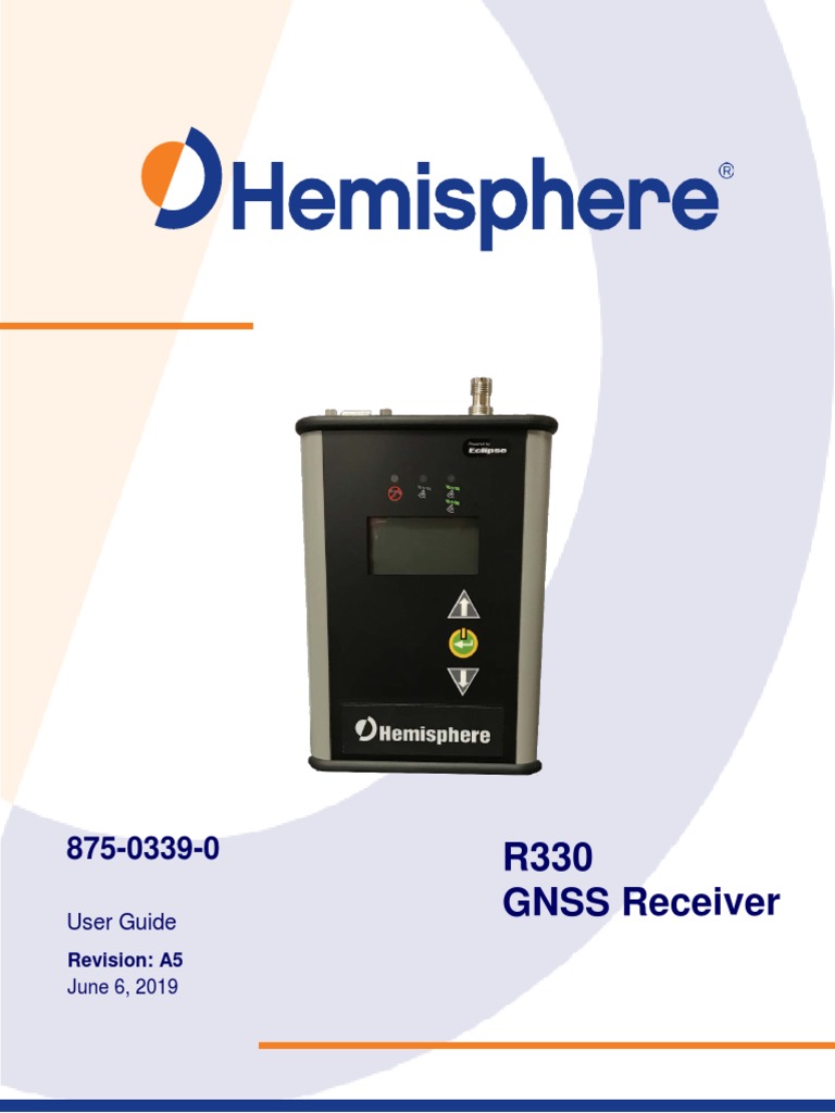 R330 GNSS Receiver: User Guide | PDF | Menu (Computing) | Usb