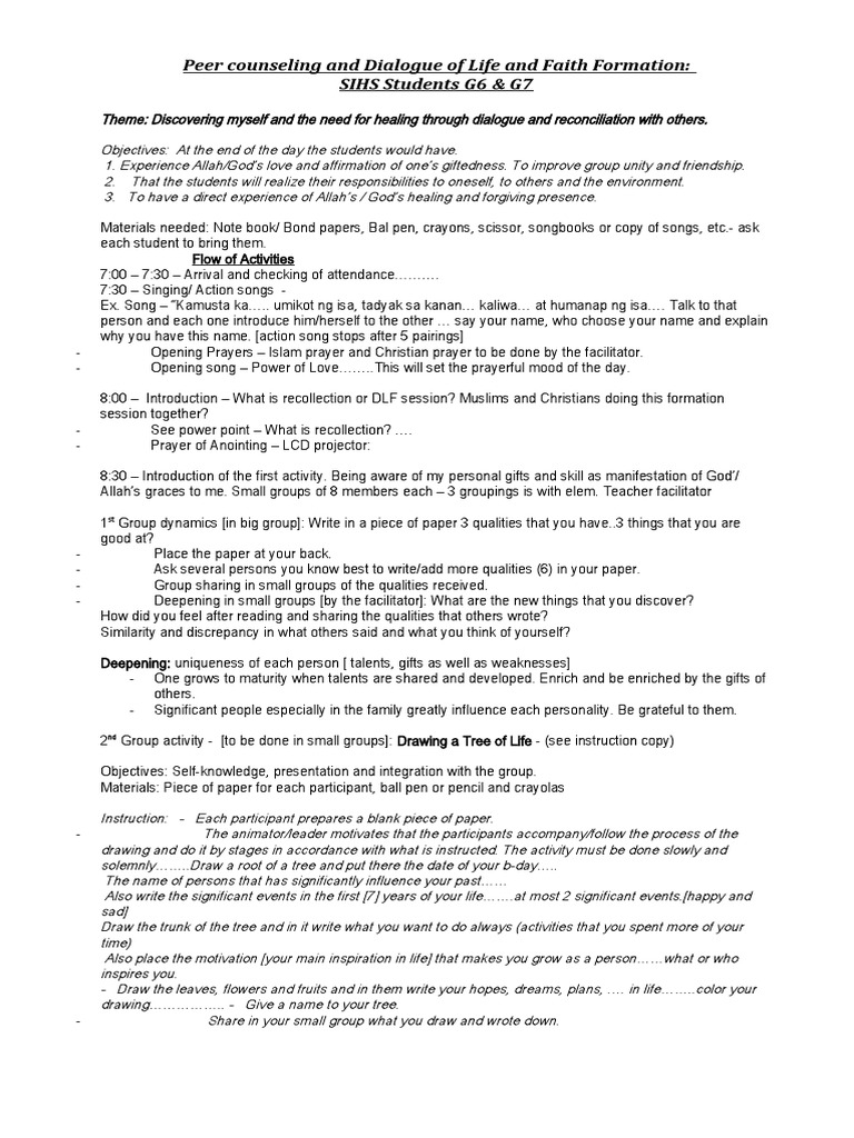 Grades 6 and 7 Recollection.2018 - 1 Day | PDF | Prayer