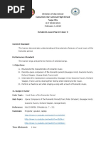Lesson Plan Romantic Period | PDF | Educational Assessment | Applied ...