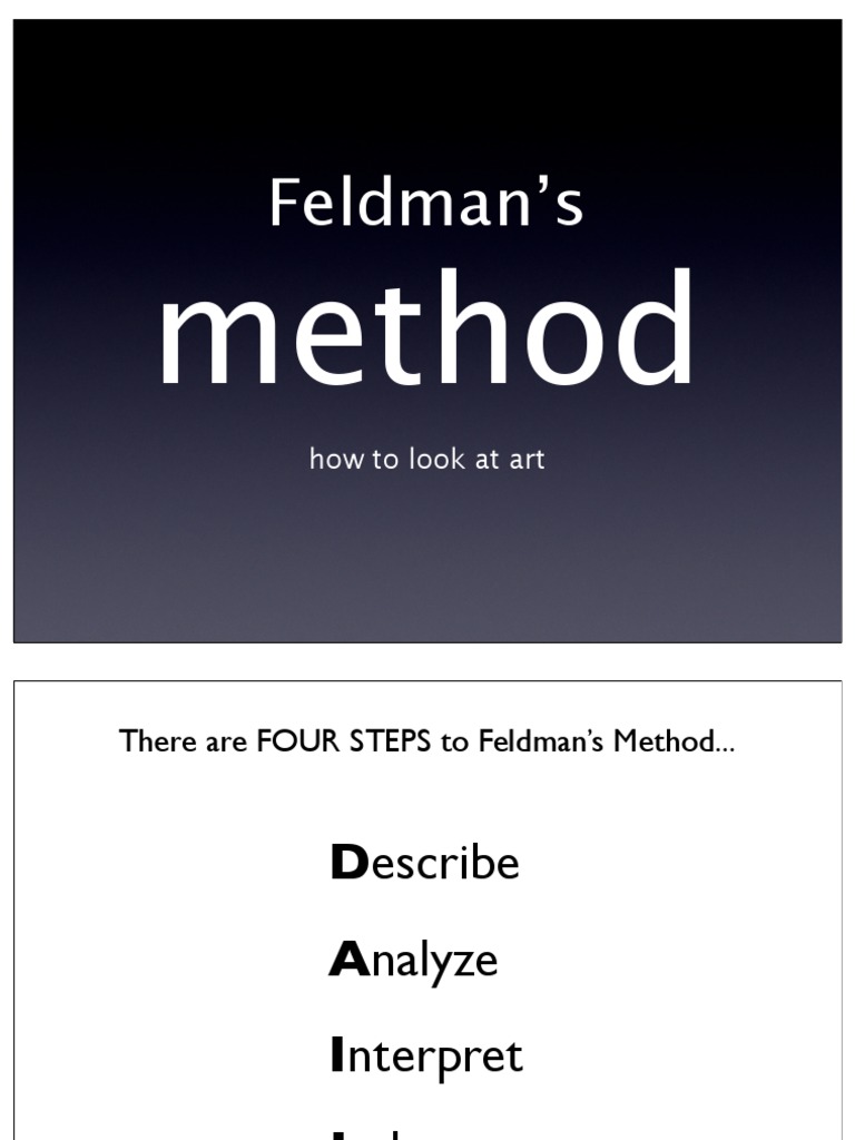 Feldmans Method | PDF | Composition (Visual Arts) | Vincent Van Gogh