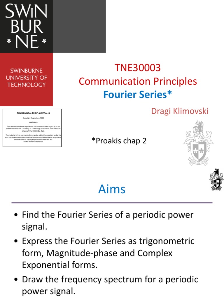 L2 - Mod2 FourierSeries2018 | PDF | Fourier Series | Trigonometric Functions