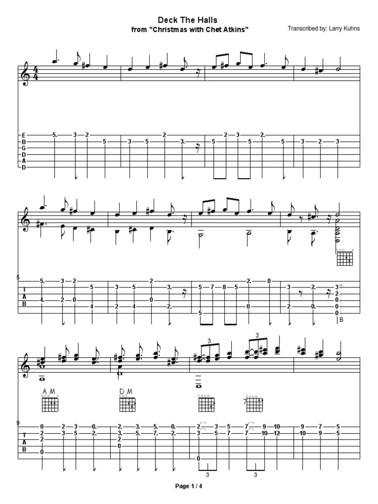 Guitar Tabs for Chet Atkins Fans | PDF