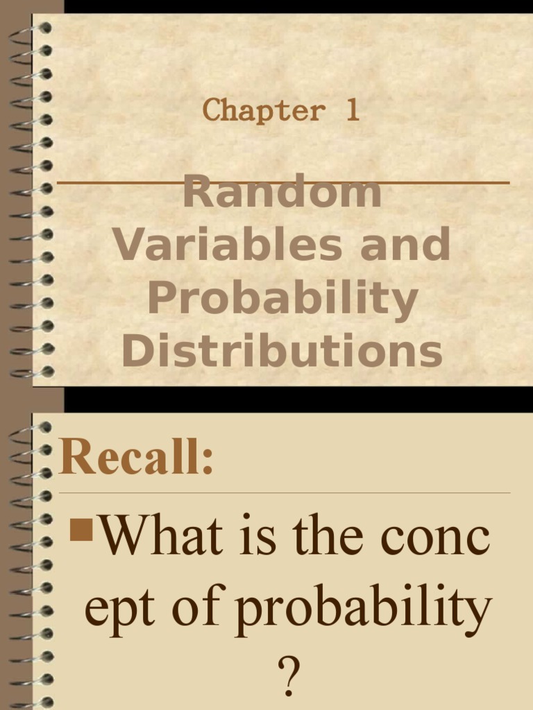 Random Variables and Probability Distributions | PDF | Randomness | Probability