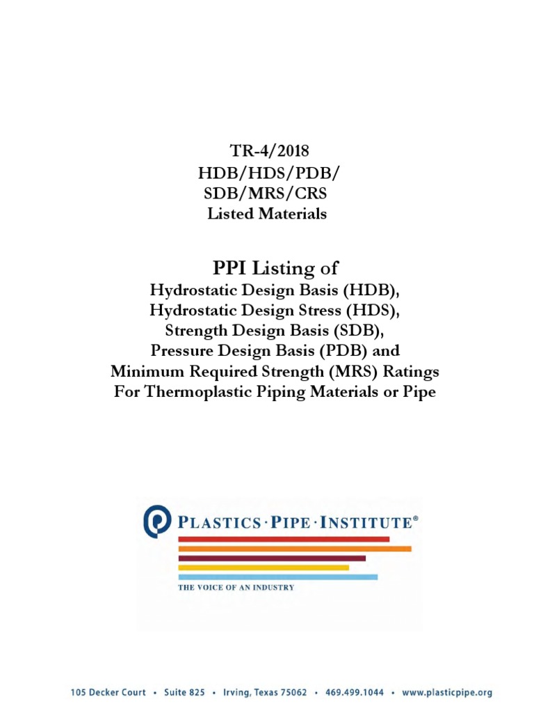 PPI Listing Of: TR-4/2018 HDB/HDS/PDB/ Sdb/Mrs/Crs Listed Materials ...
