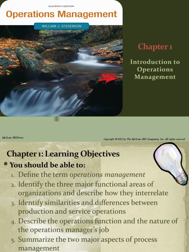 Introduction To Operations Management: Mcgraw-Hill/Irwin | PDF ...