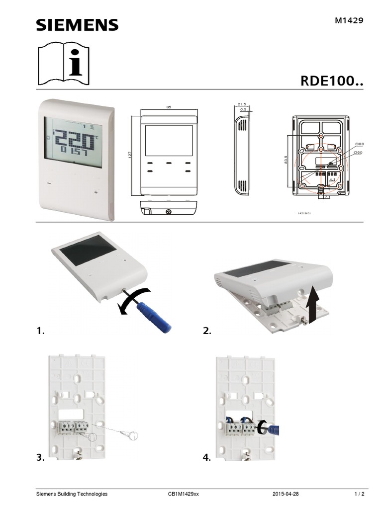 Siemens RDE100.1 - Instalacion-Guide | PDF