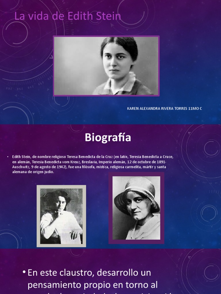 Presentación Edith Stein | PDF