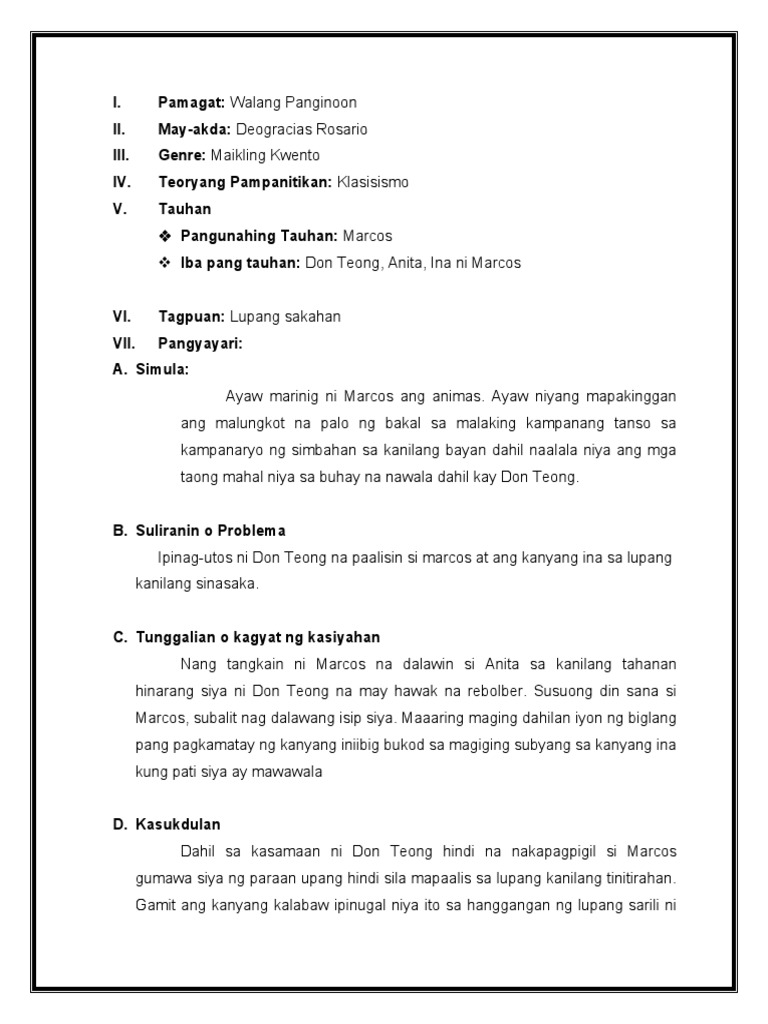 Filipino 12 Pagsusuri | PDF