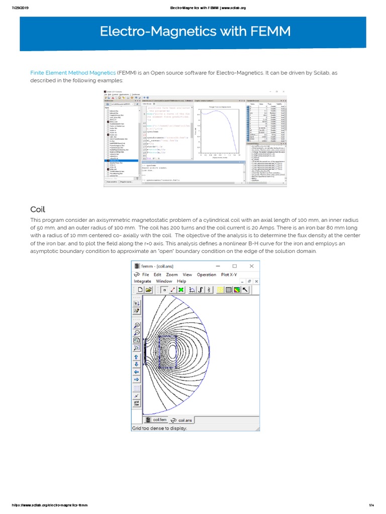 Electro-Magnetics With FEMM PDF | PDF | Electromagnetism | Physics