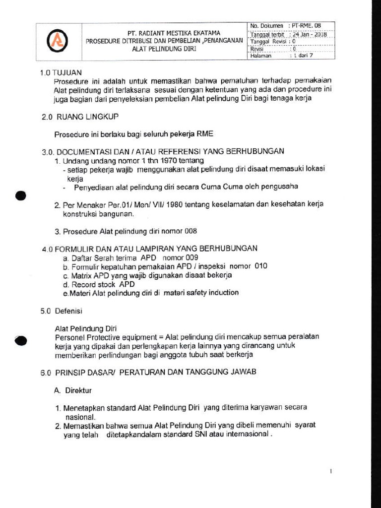 32 Prosedur APD | PDF