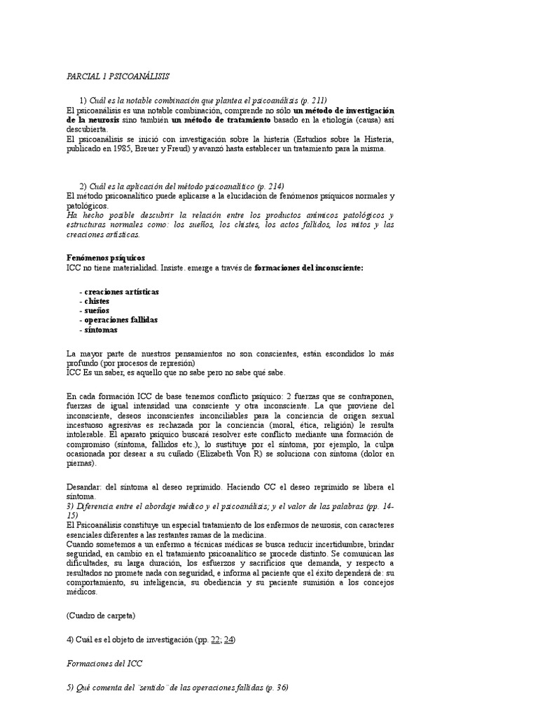 Psicoanálisis | Descargar gratis PDF | Psicoanálisis | Mente inconsciente