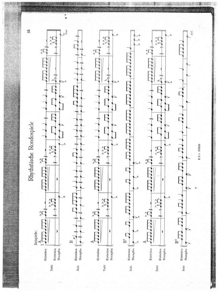 Orff-Keetman Rhythmische Rondospiele | PDF