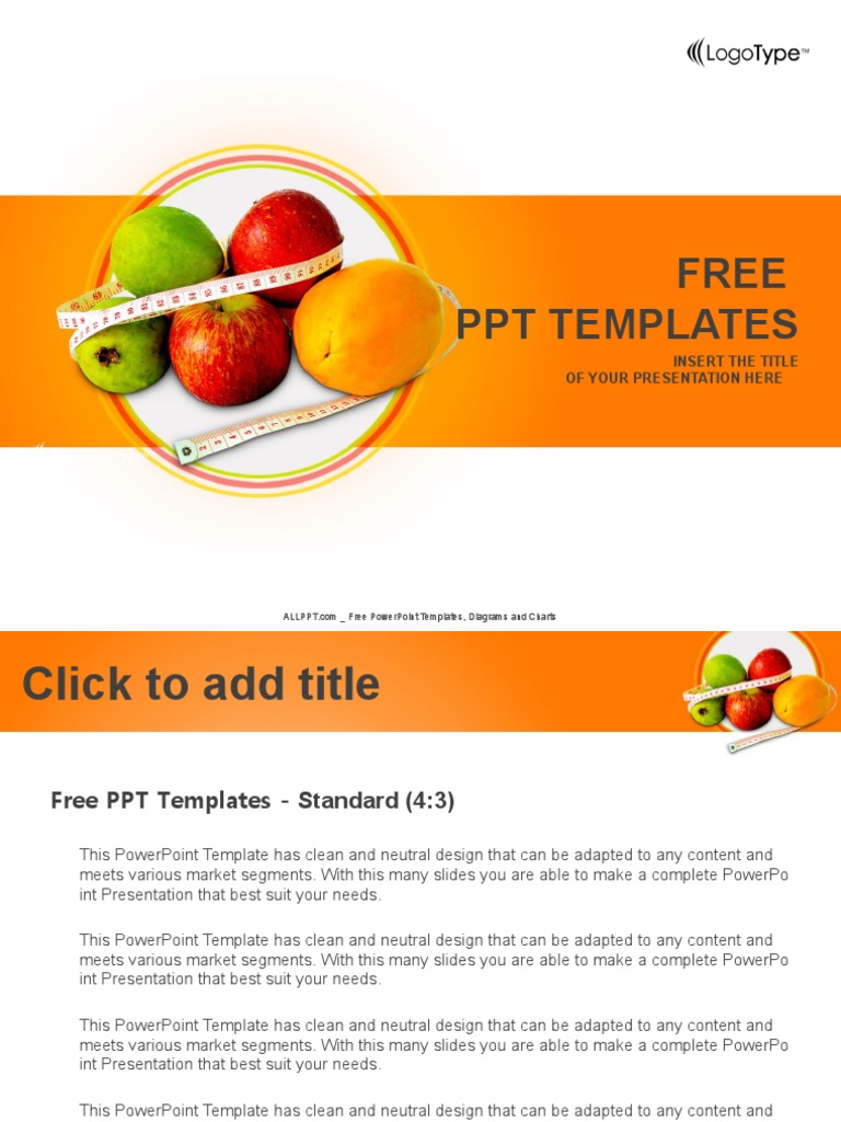 Diet and Nutrition PowerPoint Templates Standard | PDF | Computers