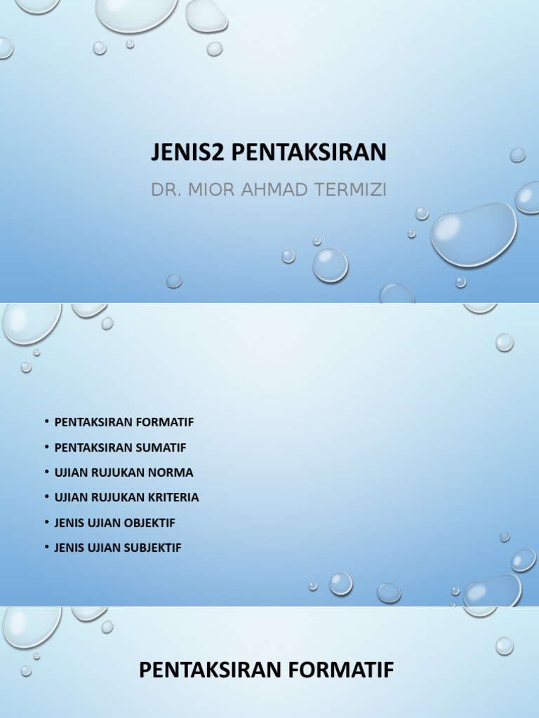 M 3 Jenis Alat Pentaksiran | PDF