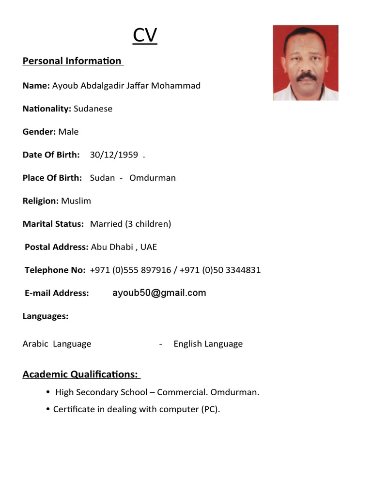 AYOUB CV Jul 2018 | PDF