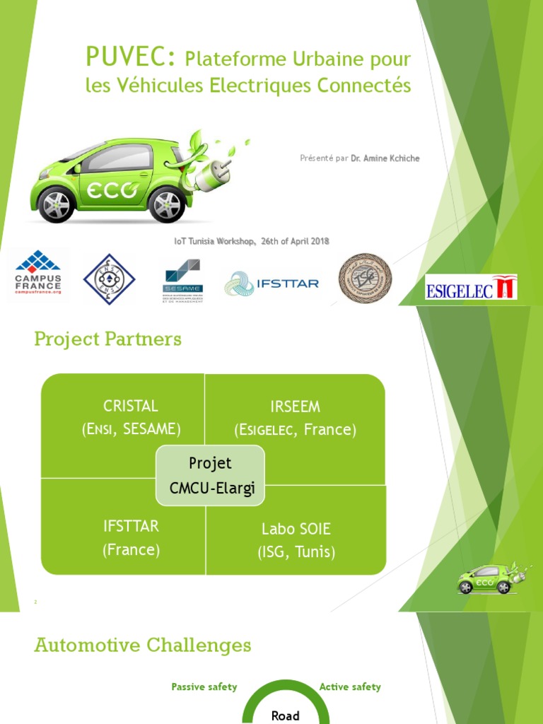 Puvec:: Plateforme Urbaine Pour Les Véhicules Electriques Connectés ...