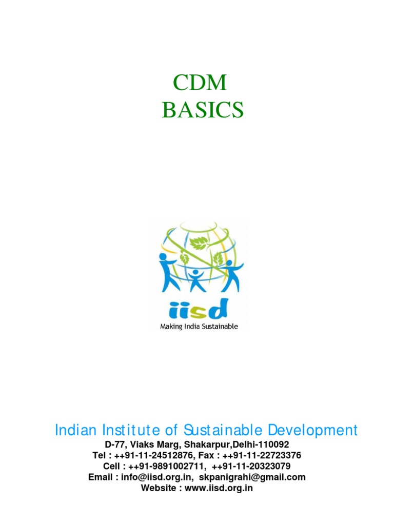 CDM Basics: Indian Institute of Sustainable Development | PDF | Clean Development Mechanism ...