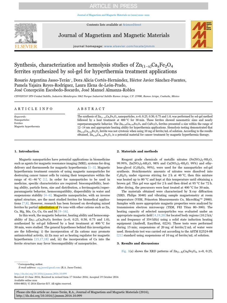 Journal of Magnetism and Magnetic Materials: Sciencedirect | PDF ...