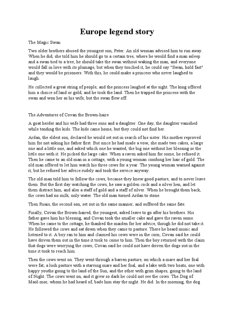 Europe Legend Story | PDF